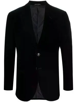 Giorgio Armani Velvet Single-breasted Blazer