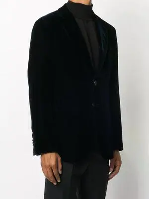 Giorgio Armani Velvet Single-breasted Blazer