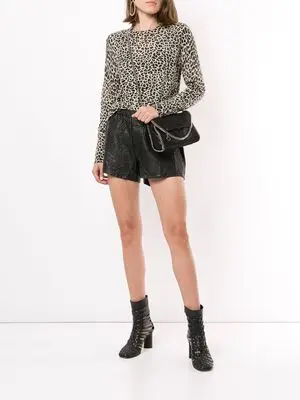 Zadig&Voltaire High-rise Crinkle Shorts - Black