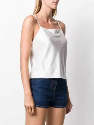 Alice + Olivia Square Neck Camisole Top - White