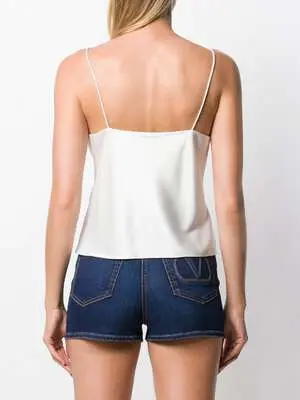 Alice + Olivia Square Neck Camisole Top - White