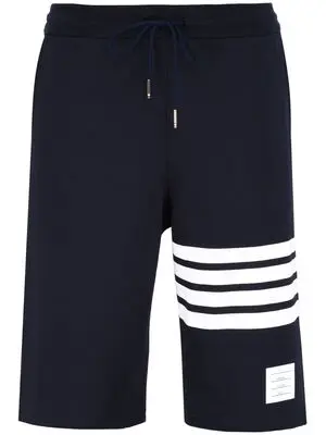 Thom Browne Loopback 4-bar Sweat-shorts - Blue