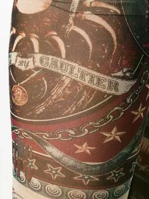 JEAN PAUL GAULTIER Printed Fitted Trousers