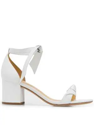 ALEXANDRE BIRMAN Leather Block Heel Sandals