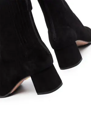 AQUAZZURA Saint Honore Suede Ankle Boots