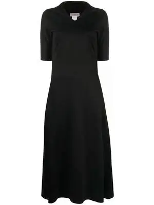 Yohji Yamamoto 1990s Stand-up Collar A-line Dress