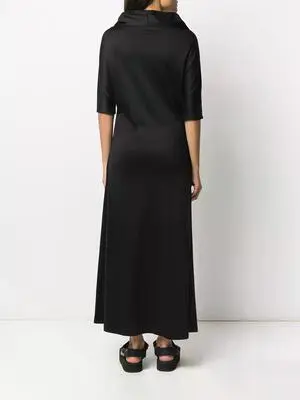 Yohji Yamamoto 1990s Stand-up Collar A-line Dress