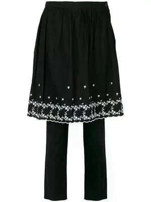 Comme Des Garcons Embroidered Bottoms For Women