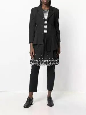 Comme Des Garçons Embroidered Skirt Trousers