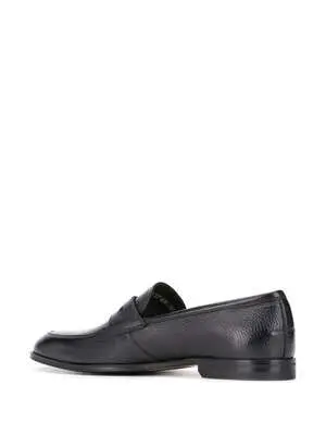 Bally Webb Grained-effect Penny Loafers - Black