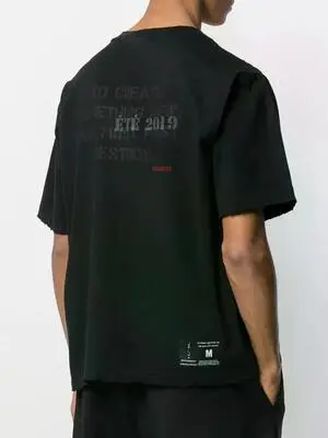 BEN TAVERNITI UNRAVEL PROJECT Distressed Printed T-shirt