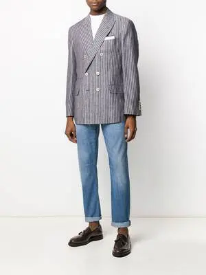 Brunello Cucinelli Mid-rise Straight Jeans - Blue