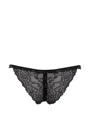 MAISON CLOSE Le Petit Secret Open Thong - Black