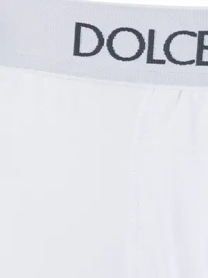 Dolce & Gabbana Logo Embroidered Boxers - White