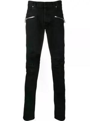 Balmain Slim-fit Panelled Jeans