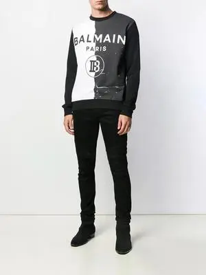 Balmain Slim-fit Panelled Jeans