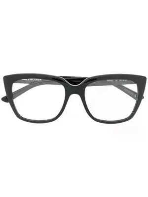 Balenciaga Square Glasses - Black