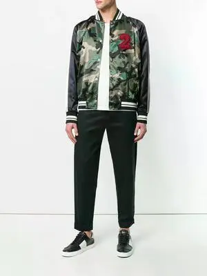 Valentino Garavani Camouflage Bomber Jacket - Green