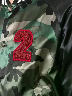 Valentino Garavani Camouflage Bomber Jacket - Green