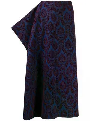 Comme Des Garçons 1996 Brocade Midi Skirt