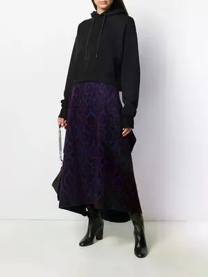 Comme Des Garçons 1996 Brocade Midi Skirt