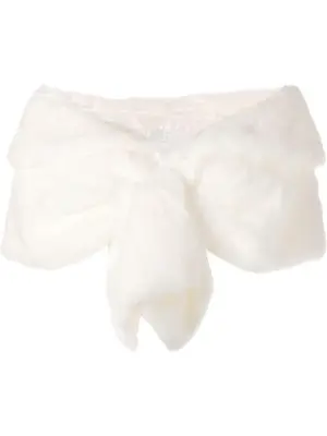 UNREAL FUR Champagne Wrap - White
