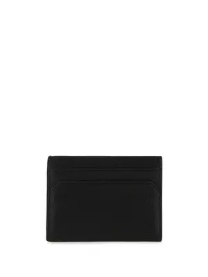 Bally Striped Leather Cardholder - Black
