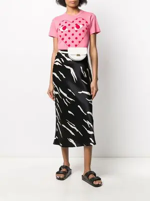 Play Comme Des Garcon Polk-dot Print T-shirt - Pink