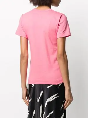Play Comme Des Garcon Polk-dot Print T-shirt - Pink