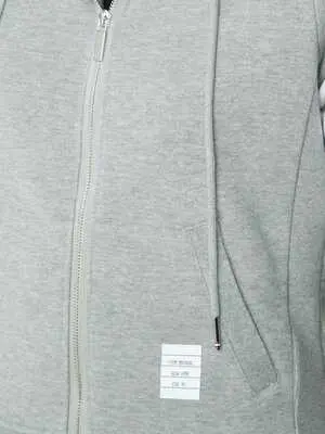 Thom Browne Classic Loopback 4-bar Zip Hoodie - Grey
