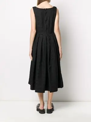 Comme Des Garçons Monogram A-line Midi Dress