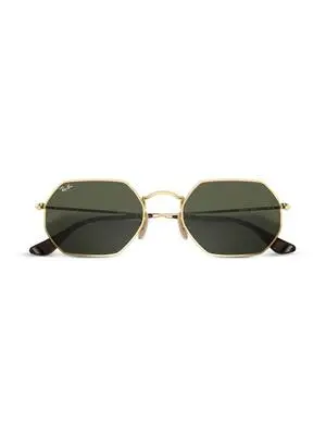 Ray-ban Geometric Sunglasses - Gold