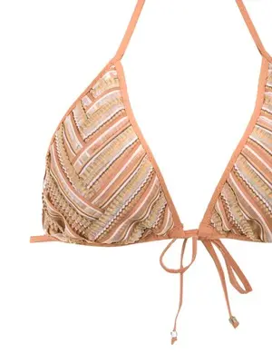 AMIR SLAMA Graphic-print Bikini Set - Neutrals