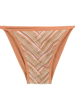 AMIR SLAMA Graphic-print Bikini Set - Neutrals