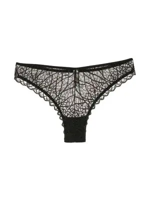 DOLCI FOLLIE Zebra Brazilian Briefs - Black