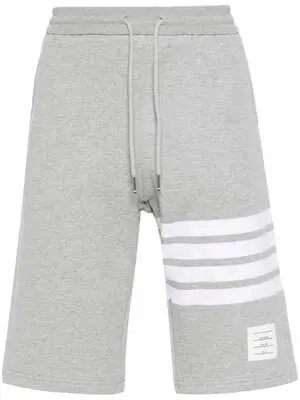 Thom Browne Loopback 4-bar Sweat-shorts - Grey