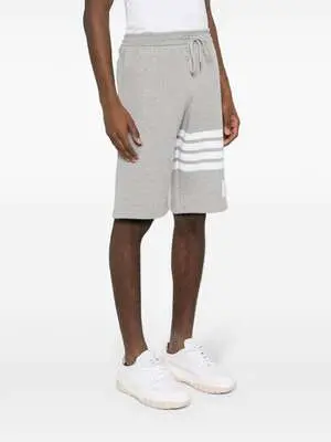 Thom Browne Loopback 4-bar Sweat-shorts - Grey