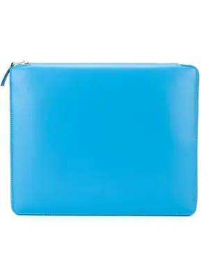 Comme Des Garçons Zip-up Leather Ipad Case - Blue