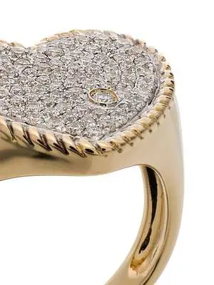 Yvonne Léon 18kt And Diamond Heart Ring
