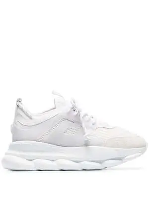 Versace Chain Reaction Sneakers - White