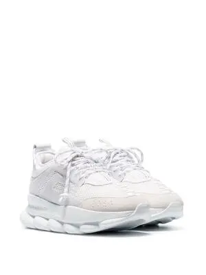 Versace Chain Reaction Sneakers - White