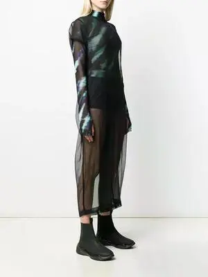 Comme Des Garçons 1990s Sheer Cropped Jumpsuit