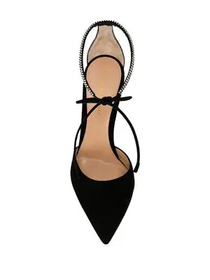 GIANVITO ROSSI Montecarlo D'orsay 105mm Pumps - Black