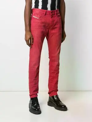 DIESEL® Thommer Low-rise Slim-fit Jeans - Red