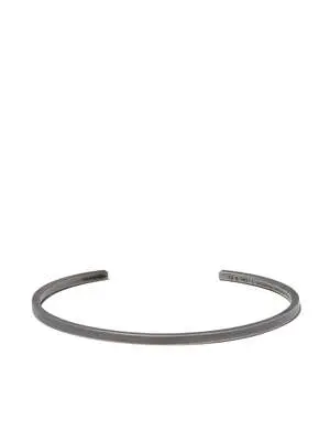 Le Gramme Le Gramme Le 7 Ribbon Bracelet Black Silver