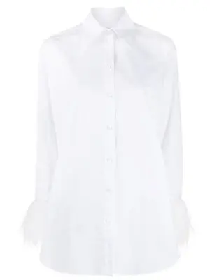 Valentino Garavani Feather Cuffs Shirt