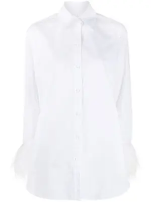 Valentino Garavani Feather Cuffs Shirt