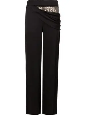Monse Sequin Drape Trousers - Black