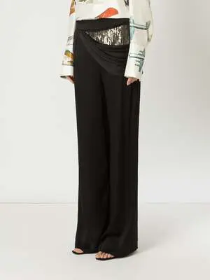 Monse Sequin Drape Trousers