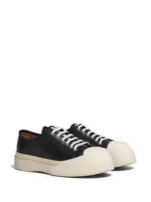 Marni Nappa Leather Pablo Lace-up Platform Sneakers - Black